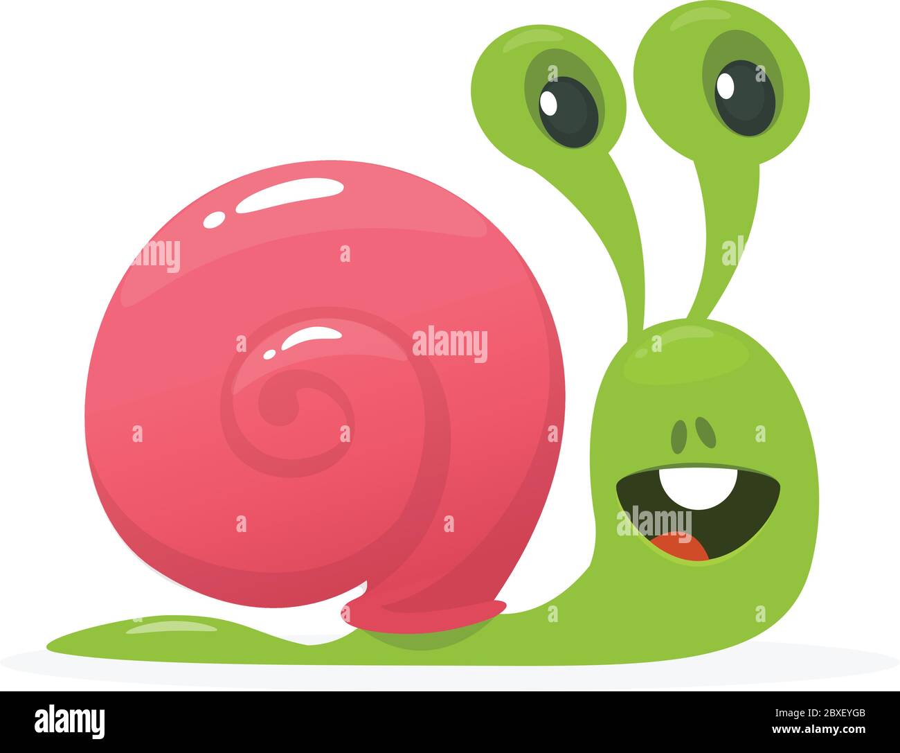 Vector illustration of cute snail cartoon Stock Vector Image & Art - Alamy