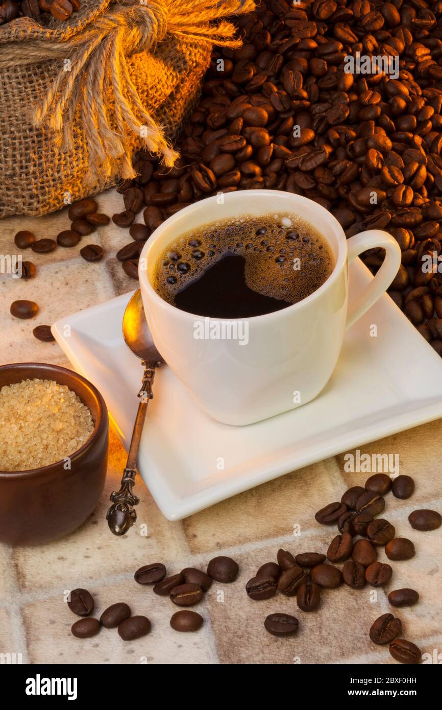Cup of Coffee - Coffee is a brewed beverage prepared from the roasted ...