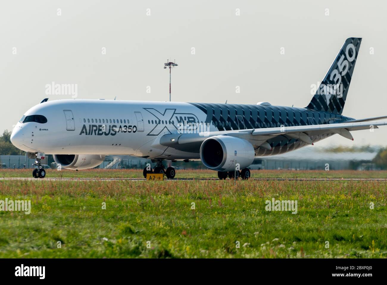 August 30, 2019. Zhukovsky, Russia. long-range wide-body twin-engine ...