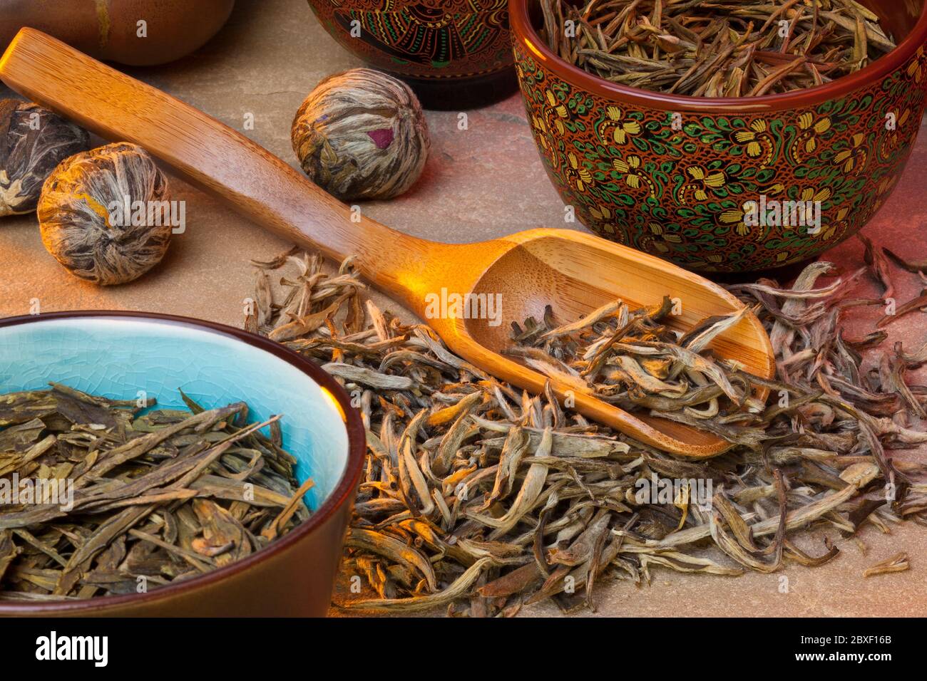 Selection of Chinese Green Tea Stock Photo - Alamy
