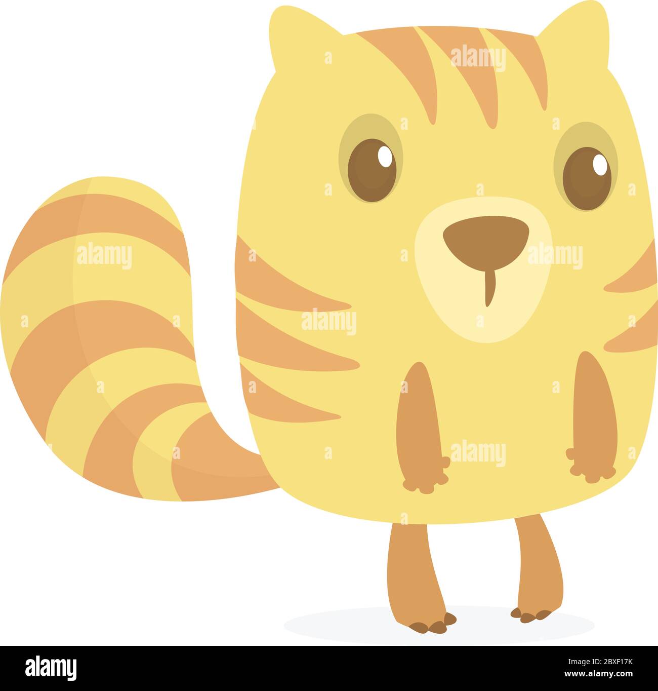 Squirrel chipmunk cartoon. Forest animal vector illustration Stock ...