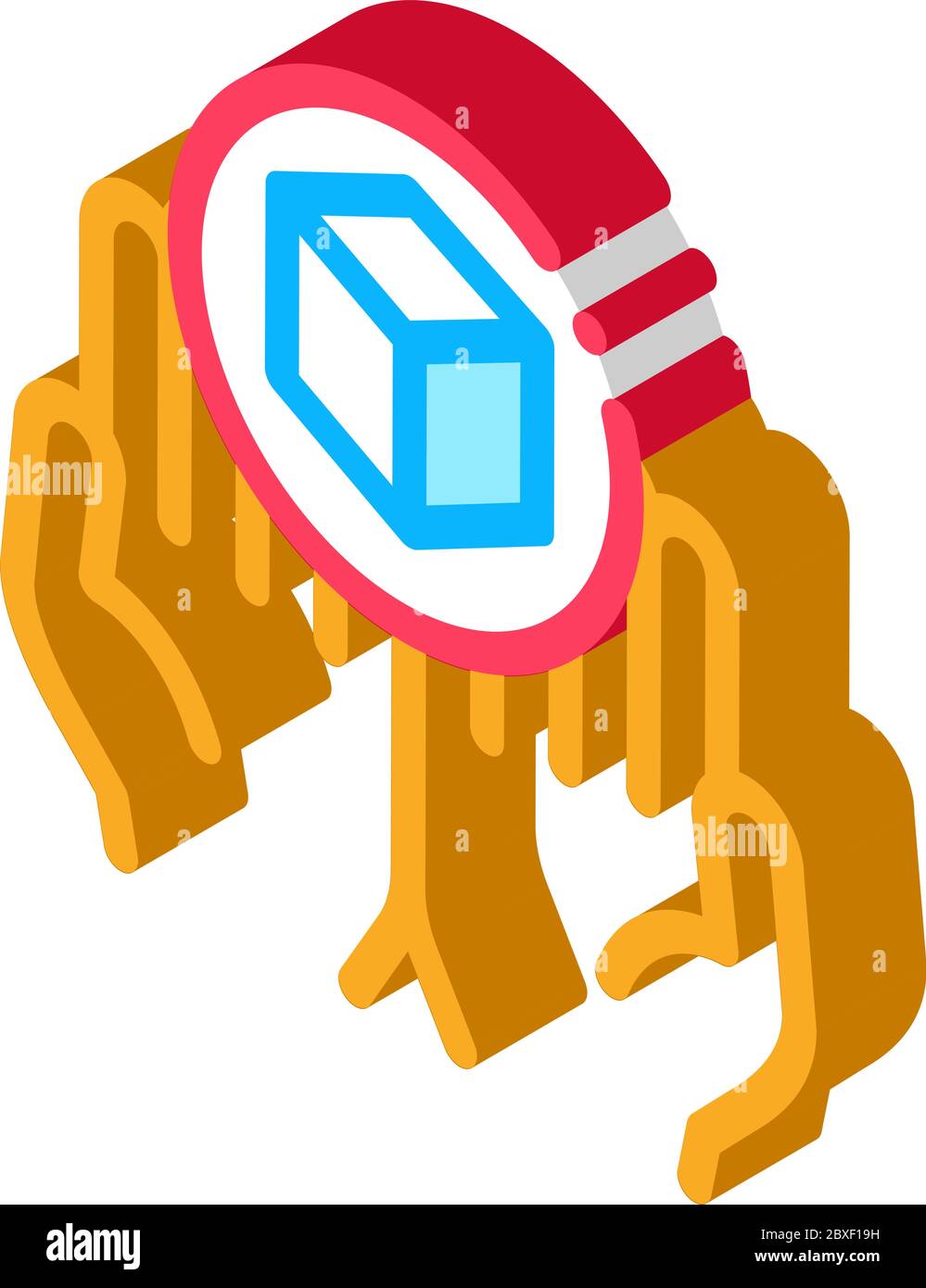 hand delivery isometric icon vector illustration Stock Vector Image ...