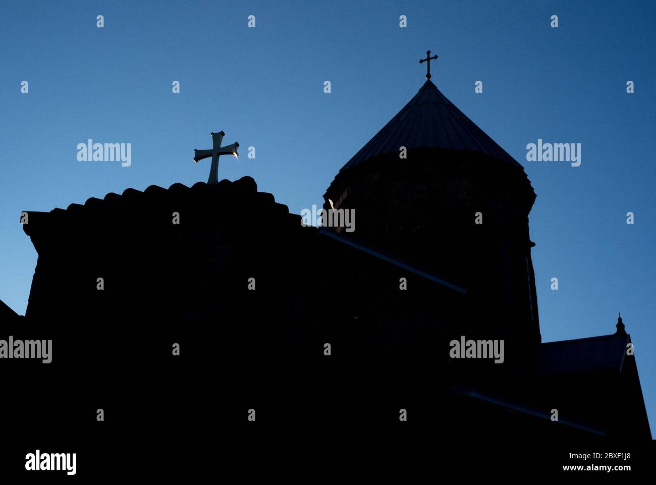 Samtavro monastery in Mtskheta, a suburb of Tbilisi in Georgia Stock ...