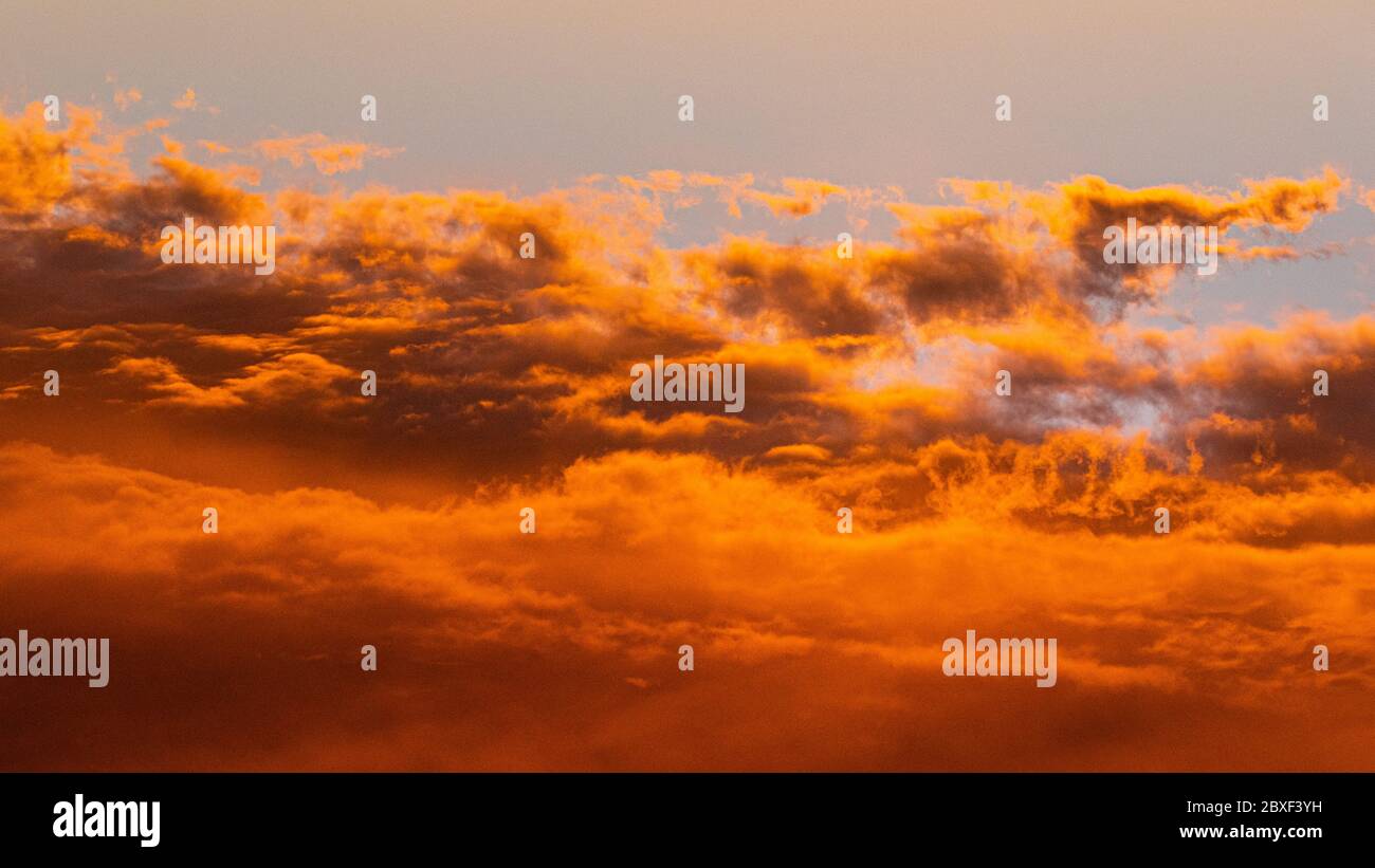 Sky on Fire Stock Photo - Alamy
