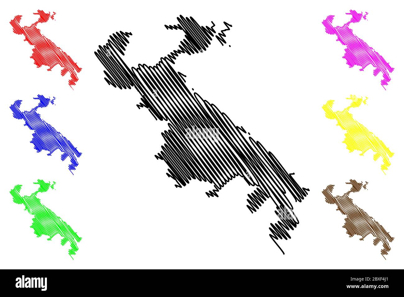 Petrozavodsk City (Russian Federation, Russia, Republic of Karelia) map vector illustration ...