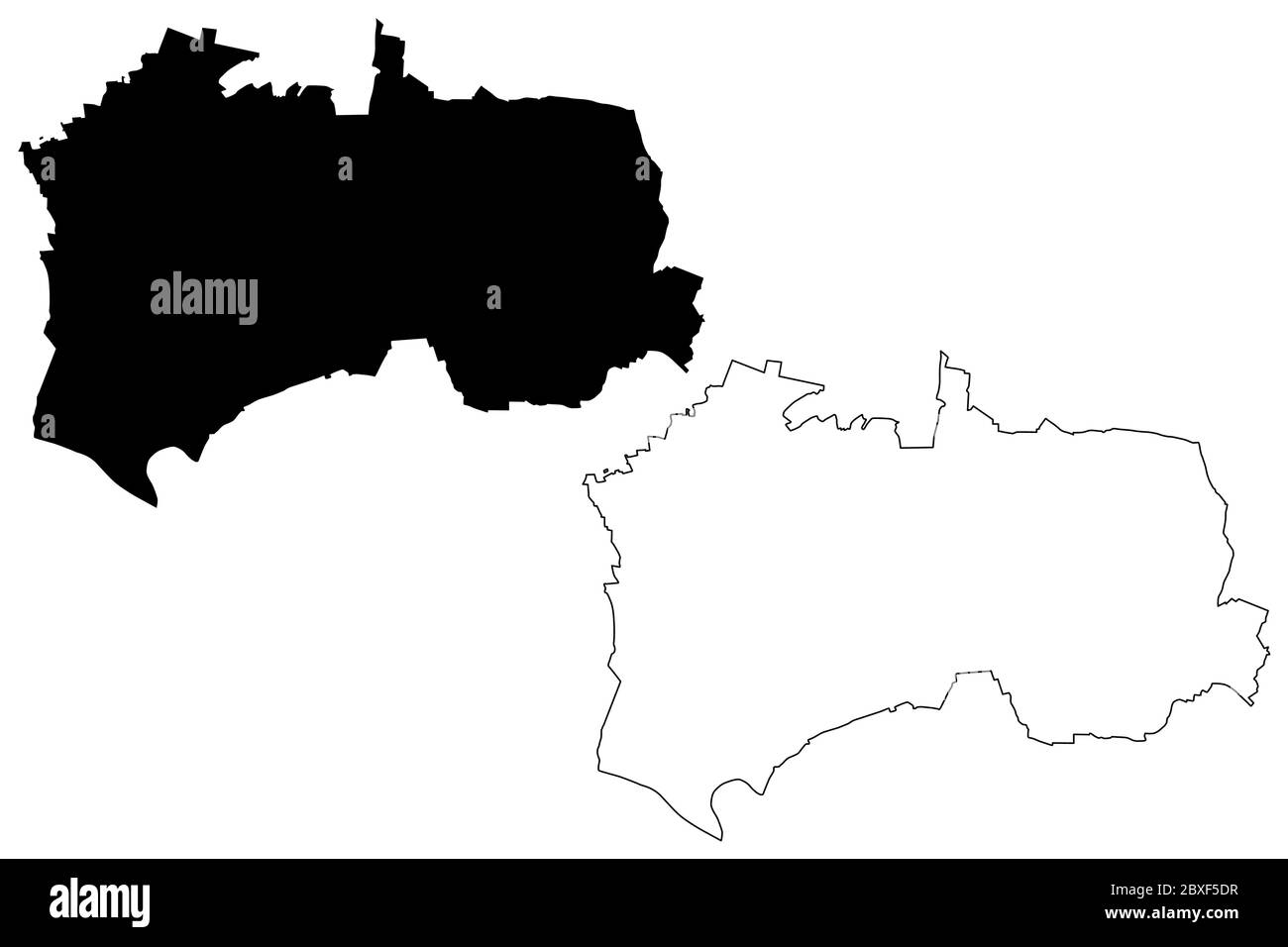 Nerima City (State of Japan, island country, Tokyo region) map vector ...