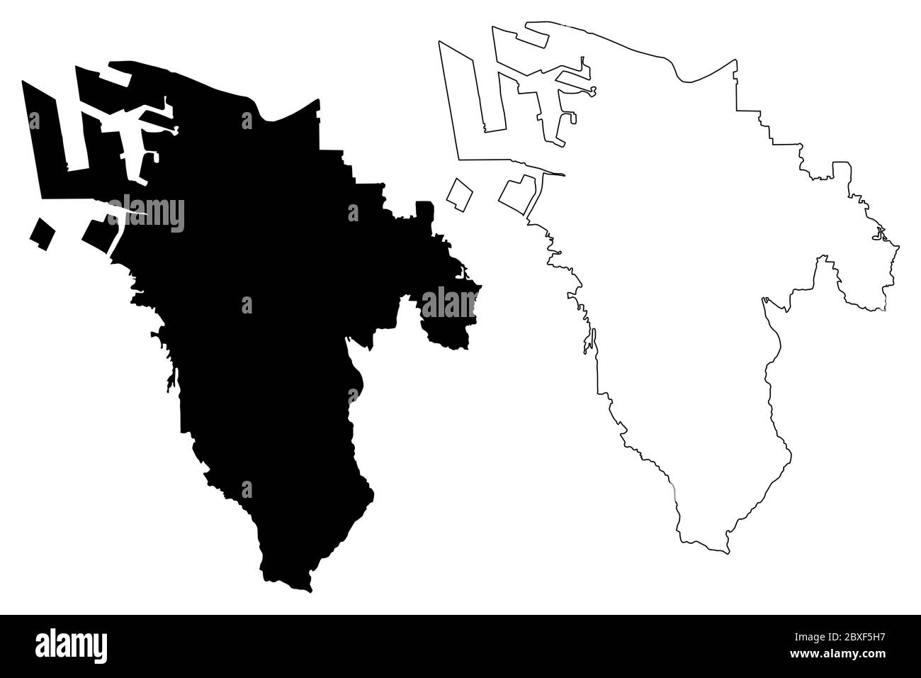 Sakai City (State of Japan, island country, Osaka Prefecture) map ...
