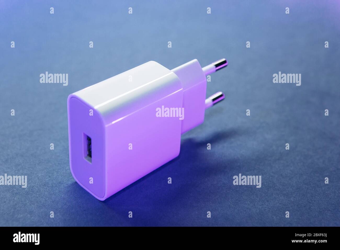 Charger box or adapter for charging a cell phone Stock Photo - Alamy