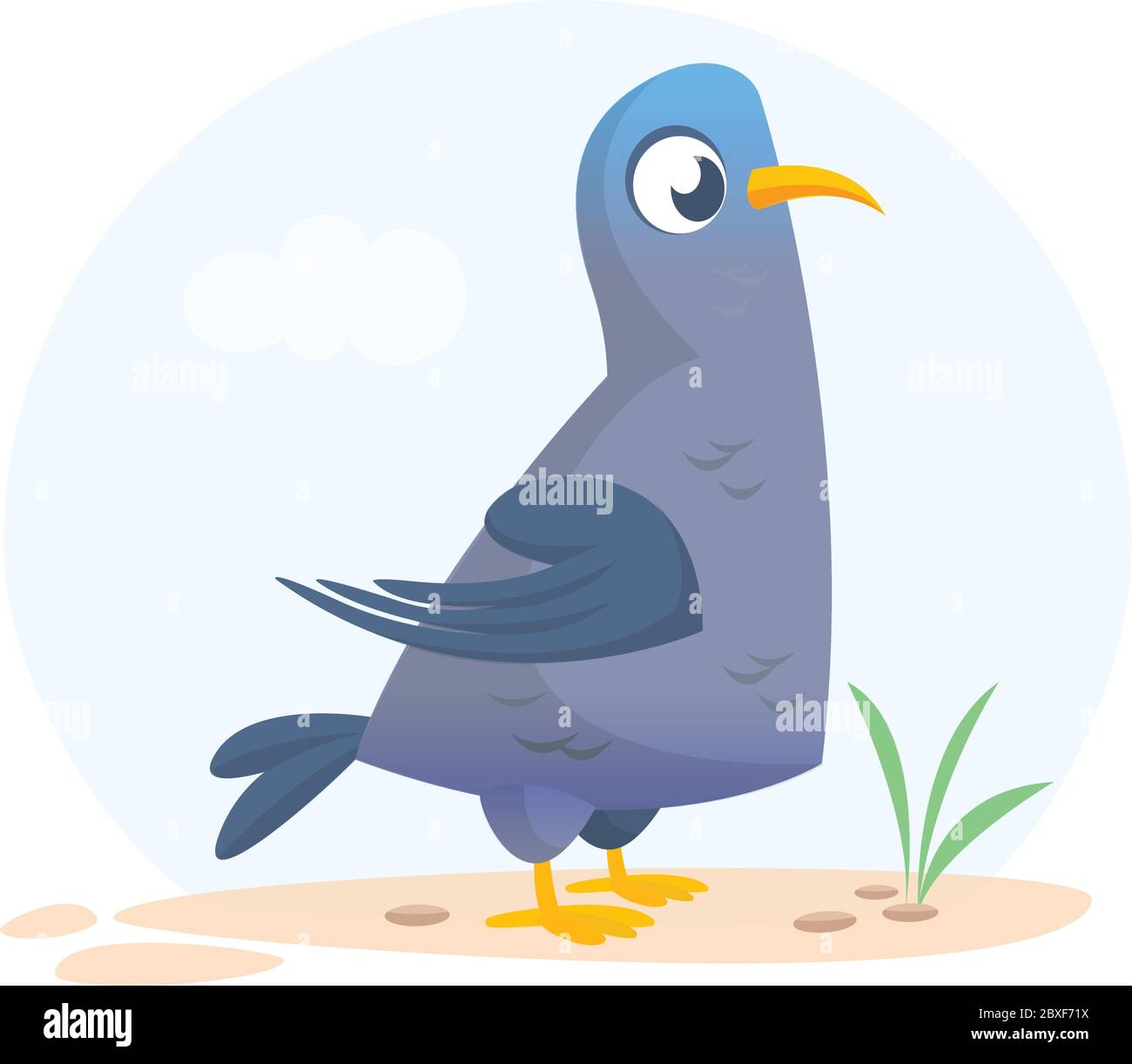Cartoon vector pigeon isolated Stock Vector Image & Art - Alamy