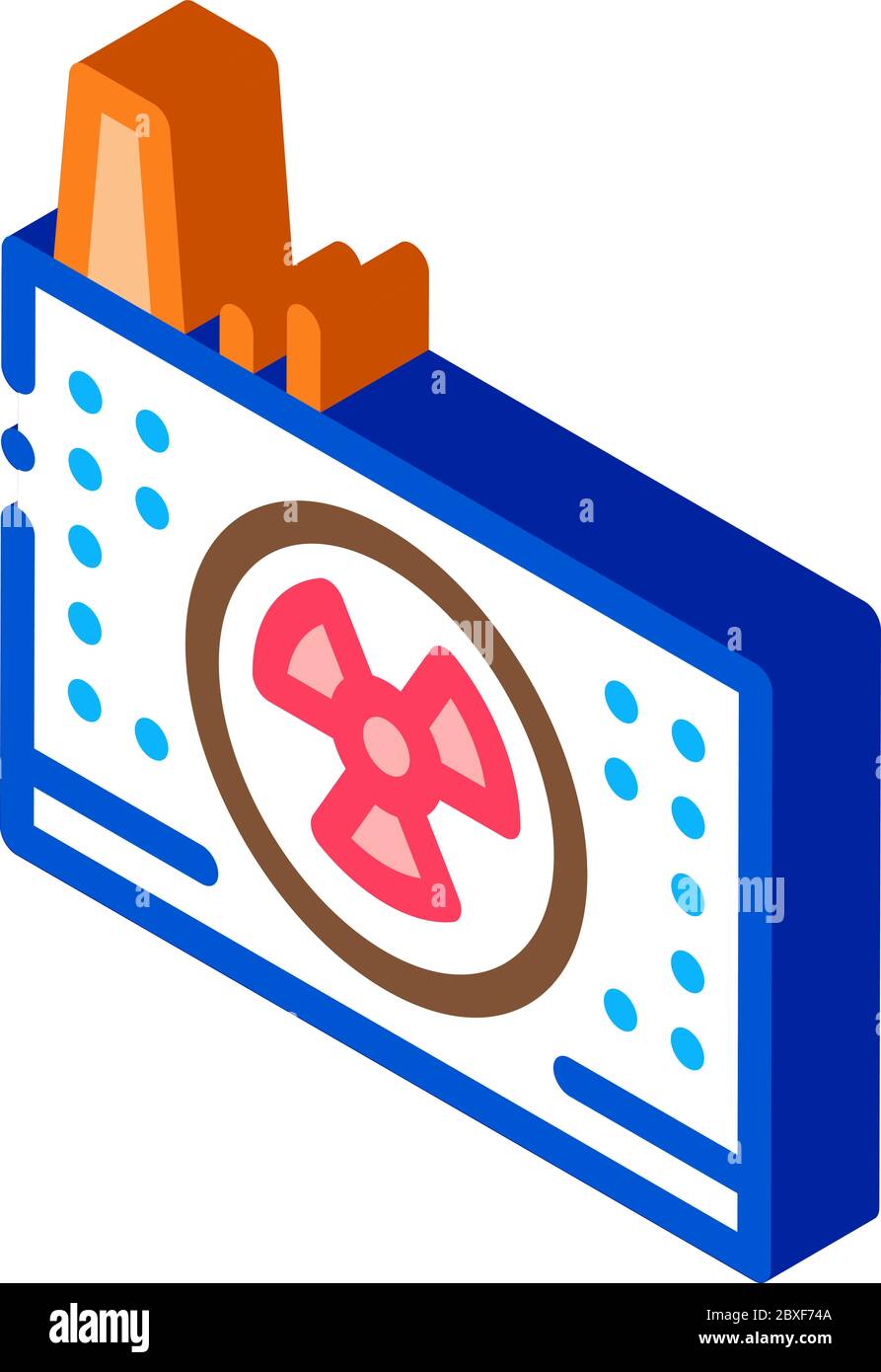 windmill factory isometric icon vector illustration Stock Vector Image ...