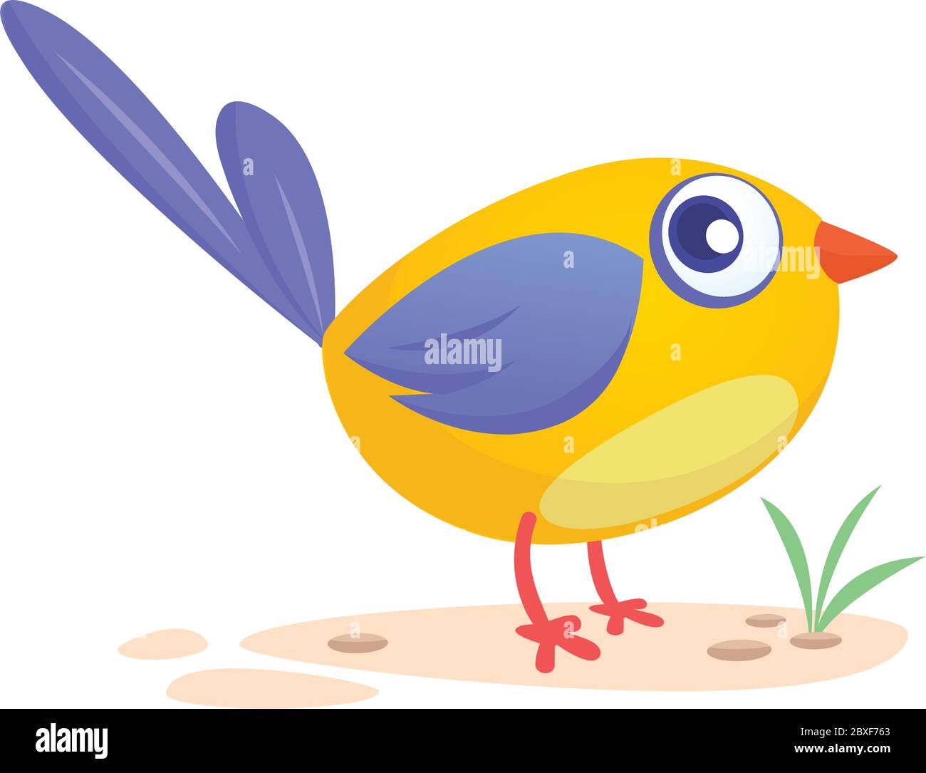 Cute cartoon bird. Vector illustration Stock Vector Image & Art - Alamy