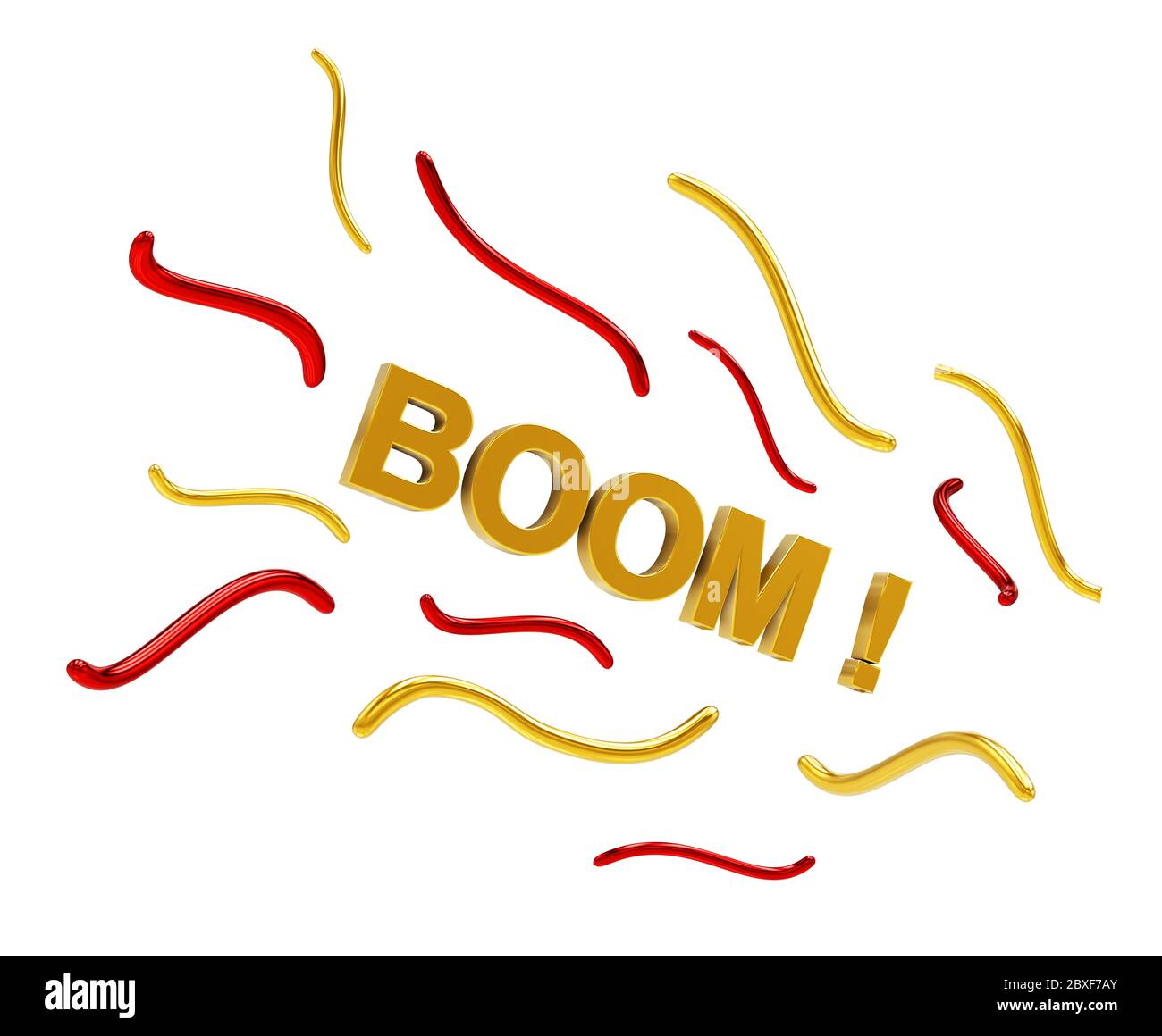 BOOM wording sound effect, 3d render, illustration Stock Photo - Alamy