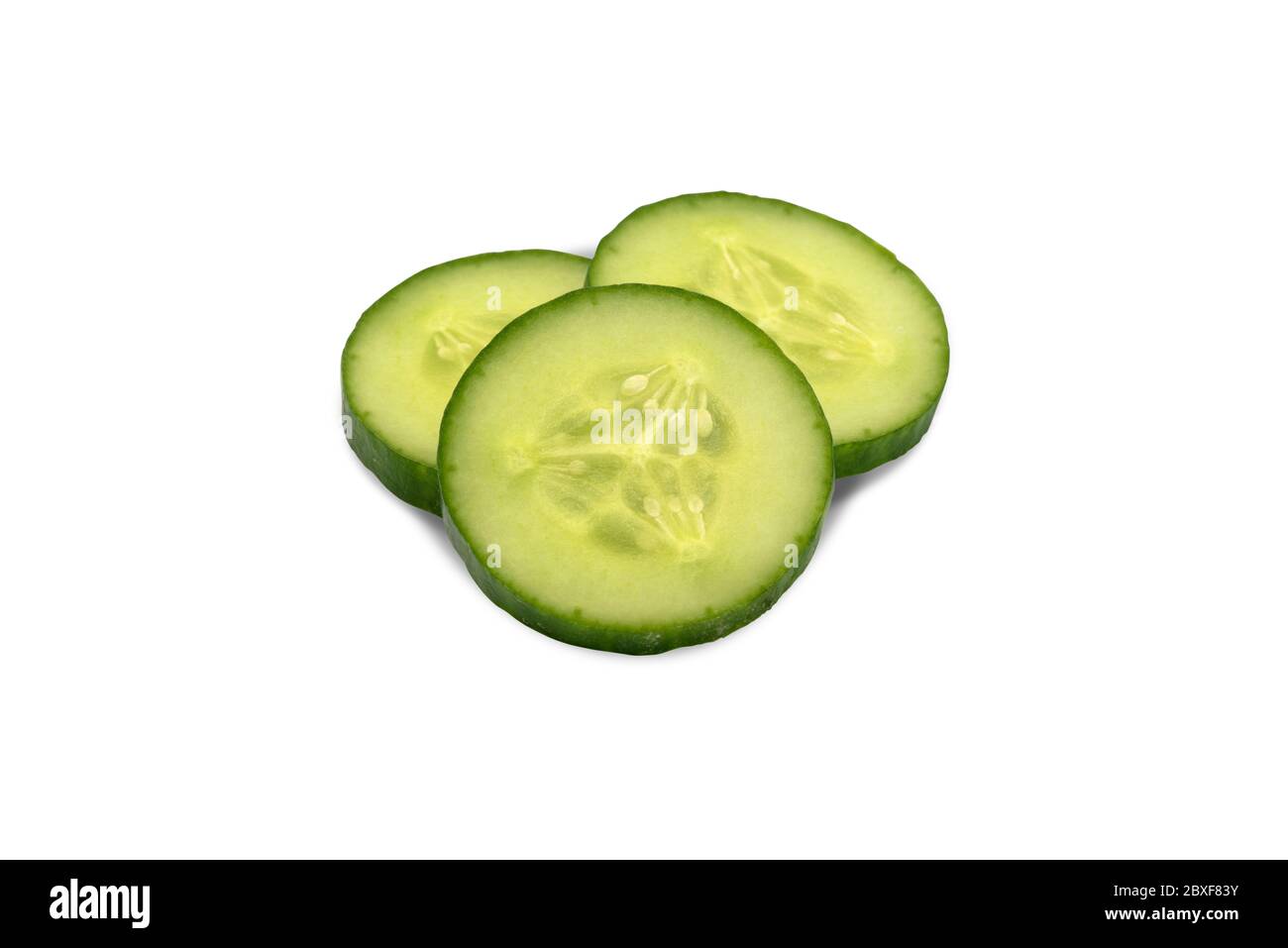Cucumber fruit growing Cut Out Stock Images & Pictures - Alamy