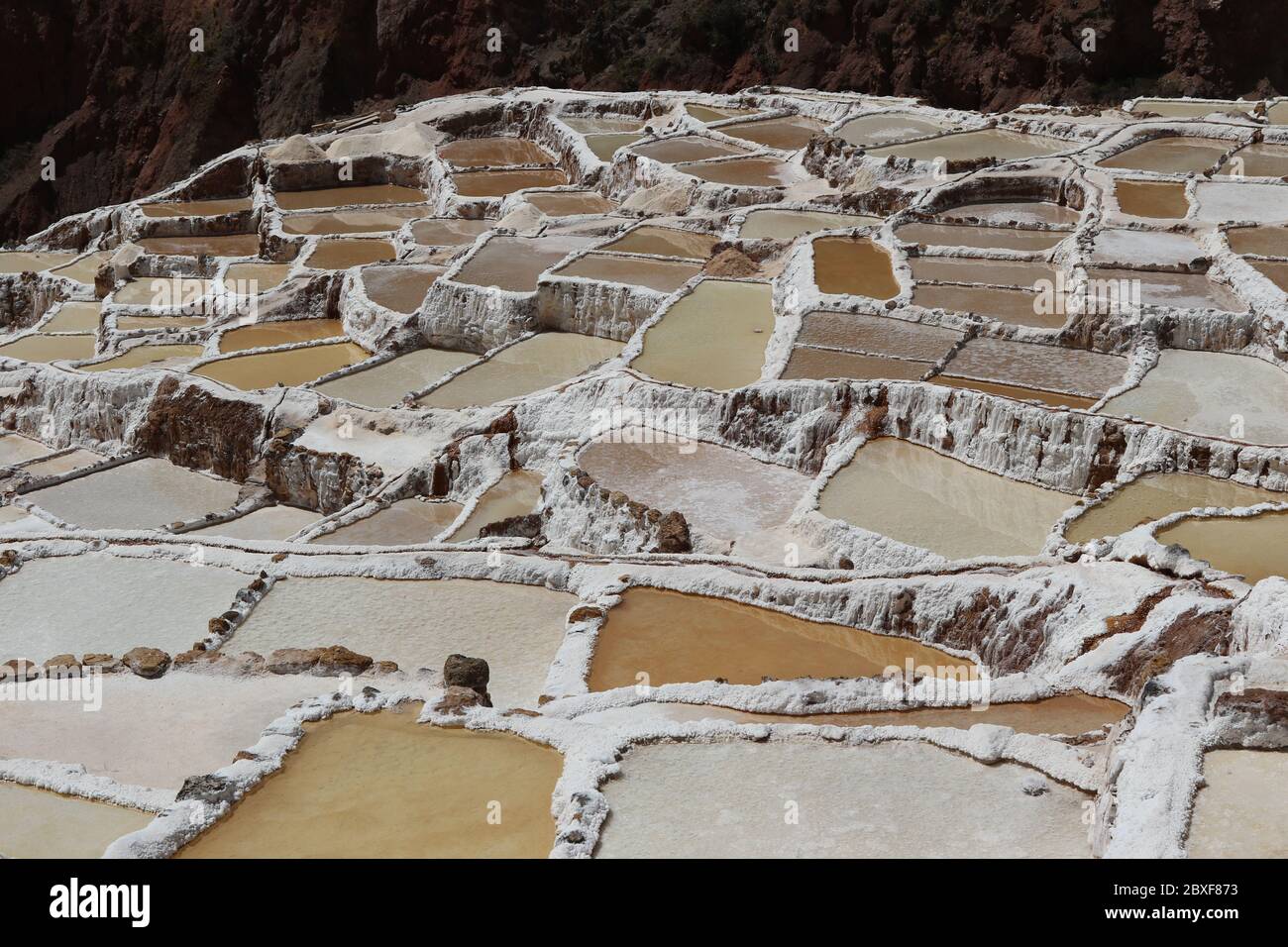The Inca salt flats of Maras in Peru Stock Photo - Alamy