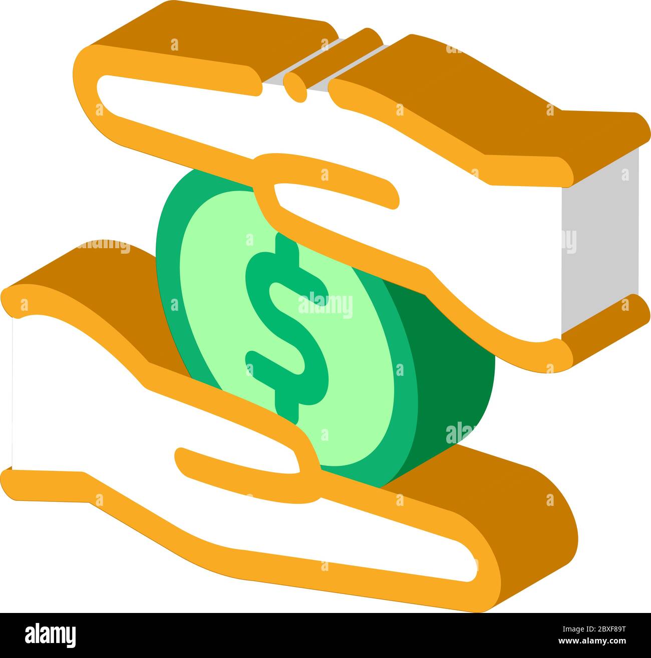 personal control over money isometric icon vector illustration Stock ...