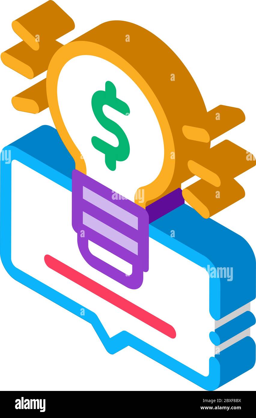 smart money solution isometric icon vector illustration Stock Vector ...