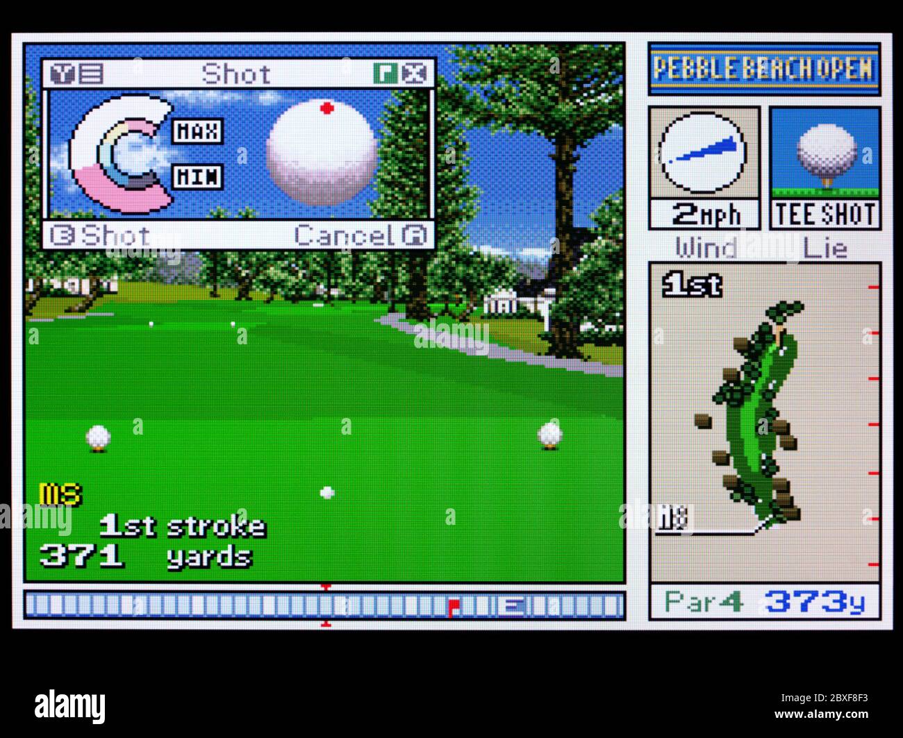 Pebble Beach Golf Links - SNES Super Nintendo - Editorial use only ...