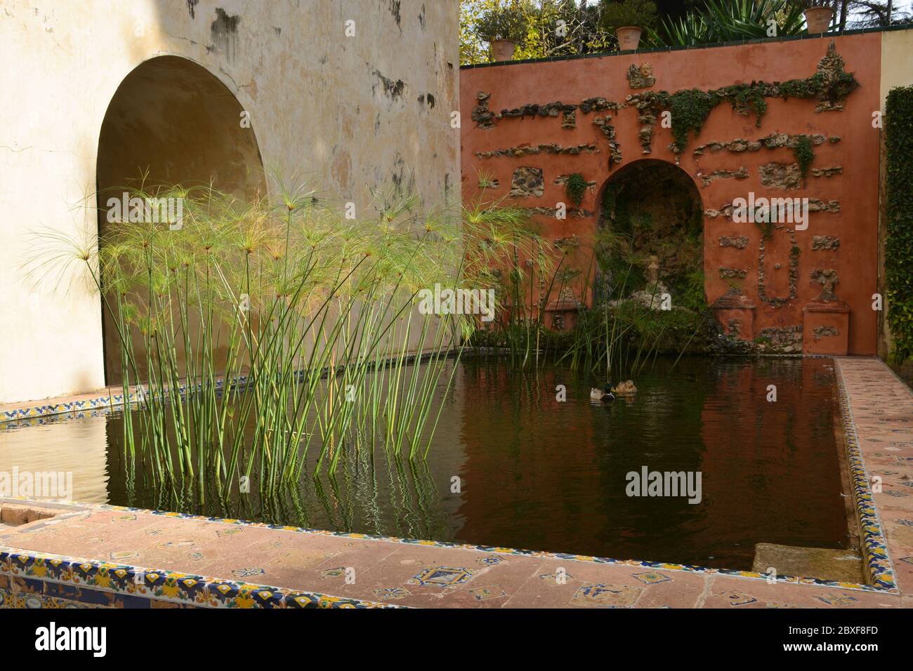The Alcazar of Seville. Palace complex in Seville, Spanish Andalusia ...