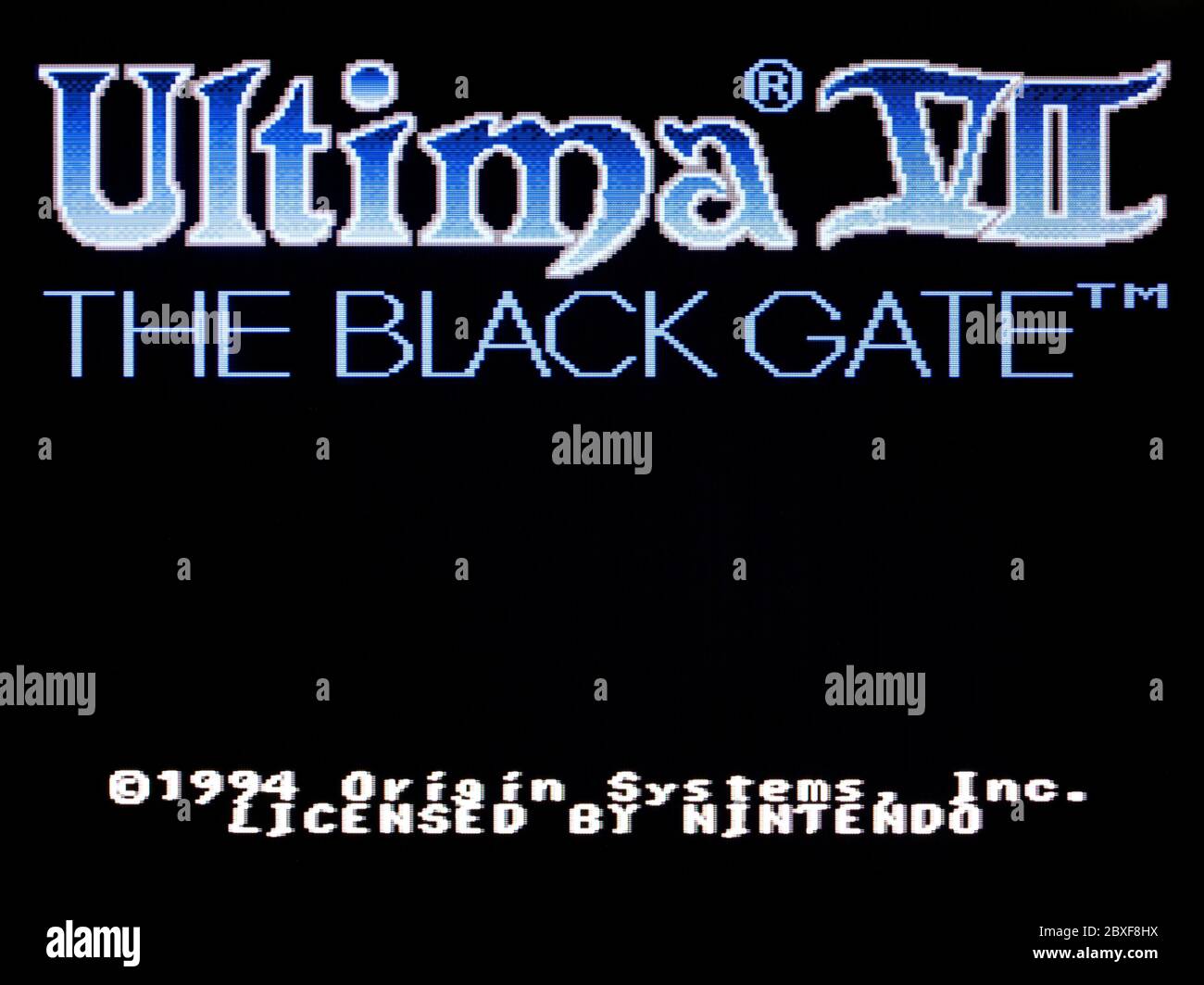 Ultima VII The Black Gate 7 - SNES Super Nintendo - Editorial use only ...