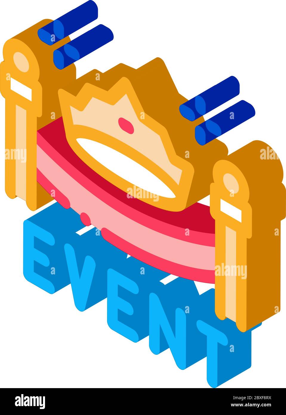 solemn presentation event isometric icon vector illustration Stock ...