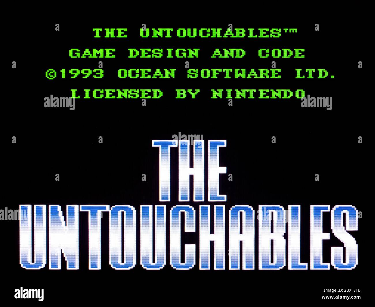The Untouchables - SNES Super Nintendo - Editorial use only Stock Photo ...