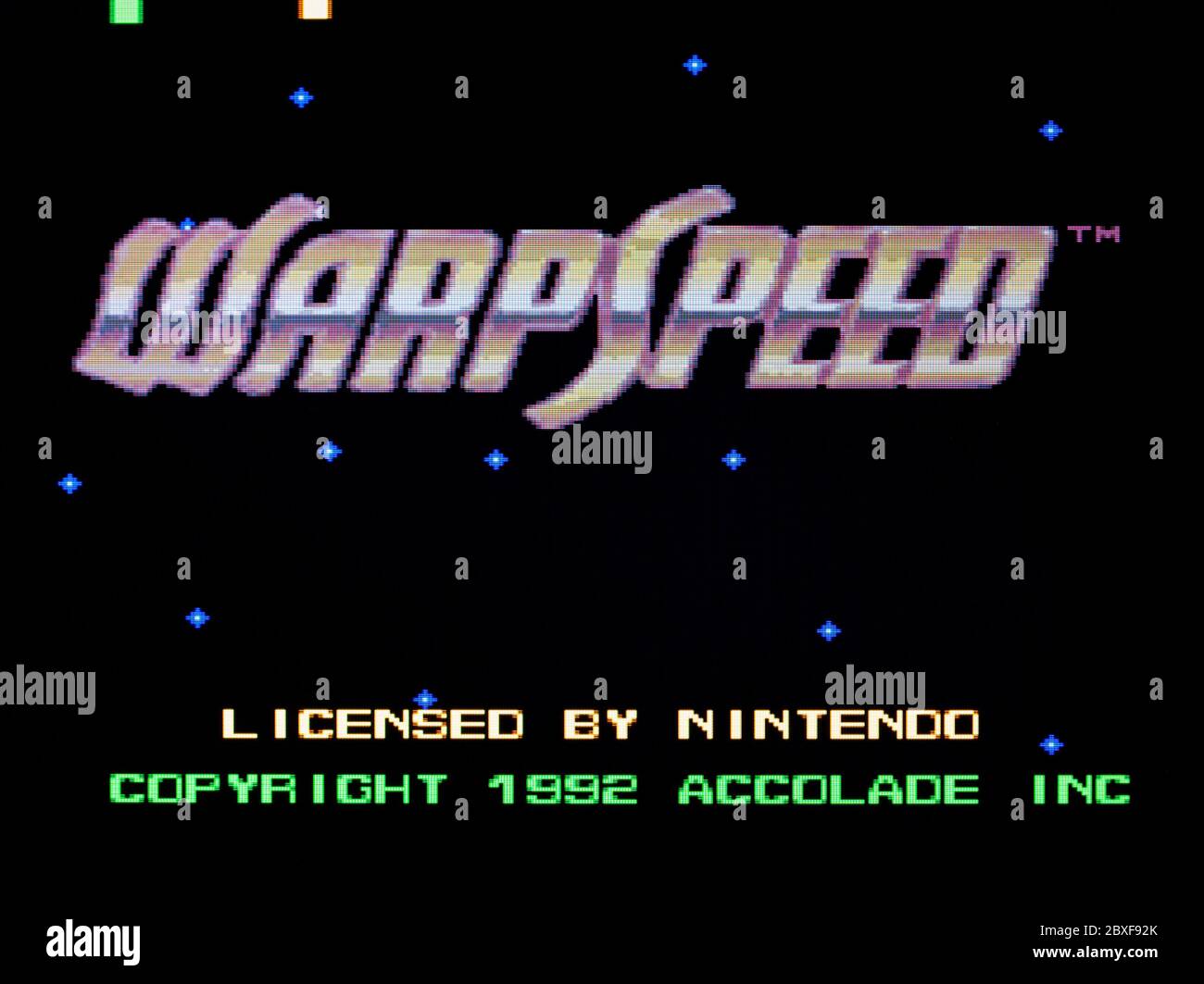 Warp Speed Warpspeed - SNES Super Nintendo - Editorial use only Stock Photo - Alamy