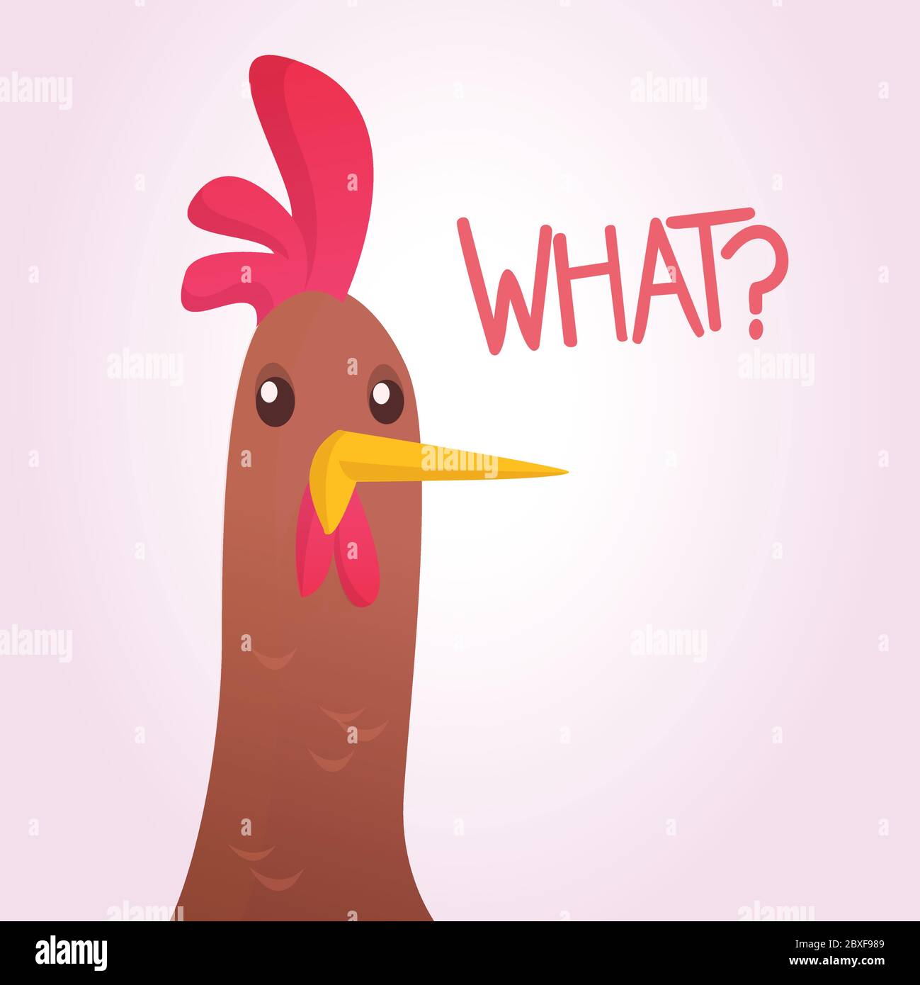 Cartoon cute rooster Vector illustration of a cool rooster head. Great ...
