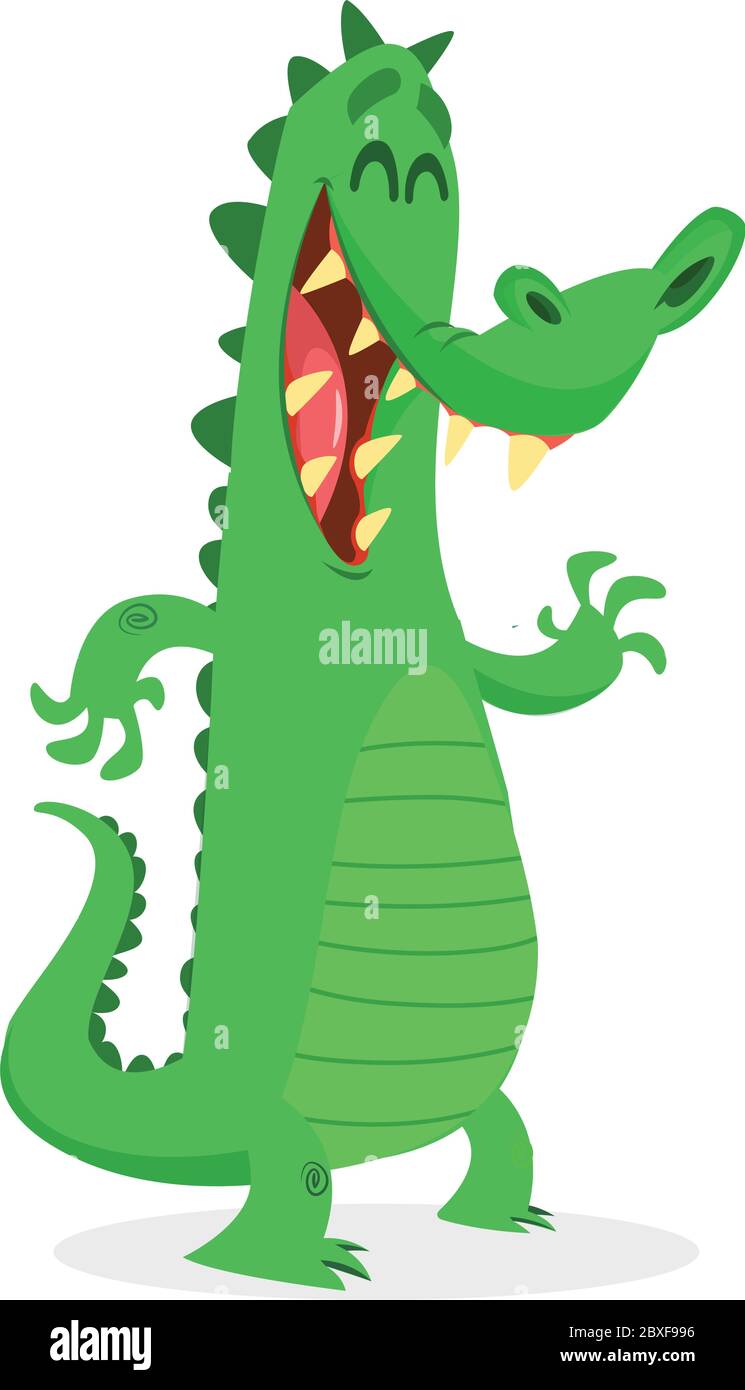 Funny Cartoon Alligator