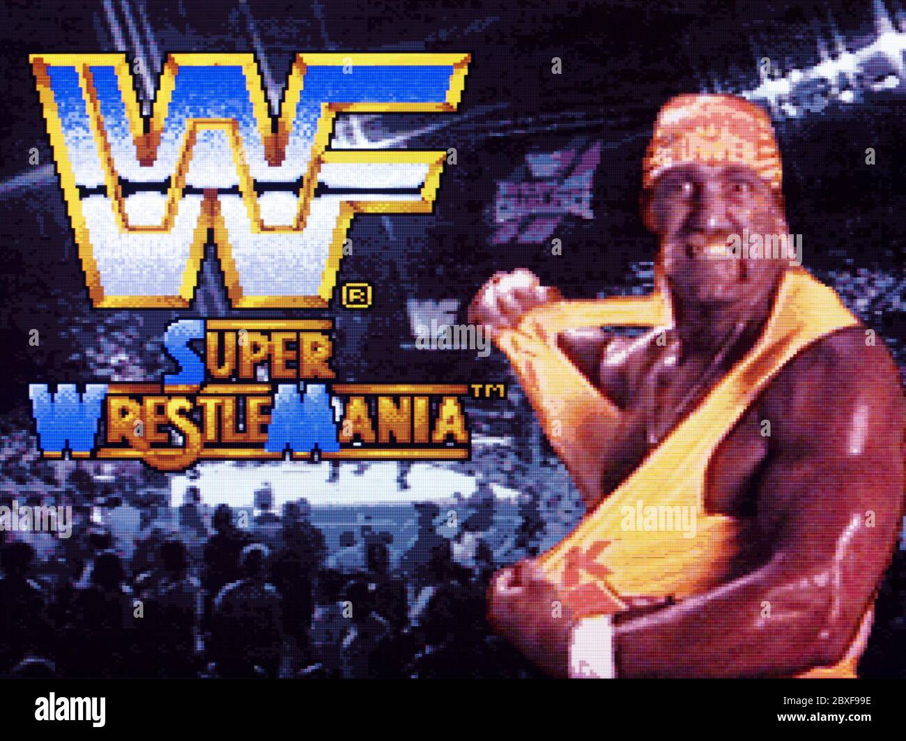 WWF Super WrestleMania Wrestle Mania - SNES Super Nintendo - Editorial use only Stock Photo - Alamy