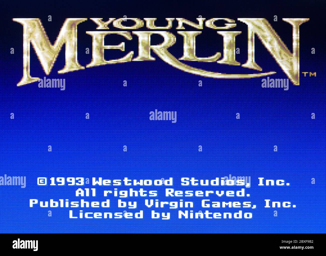 Young Merlin - SNES Super Nintendo - Editorial use only Stock Photo - Alamy