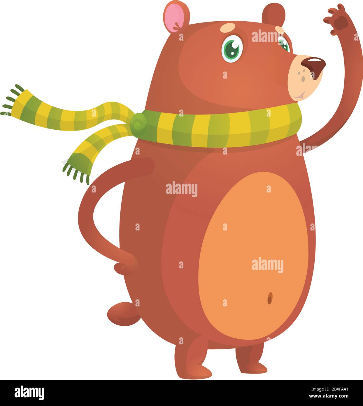 Cartoon waving teddy bear hi-res stock photography and images - Alamy