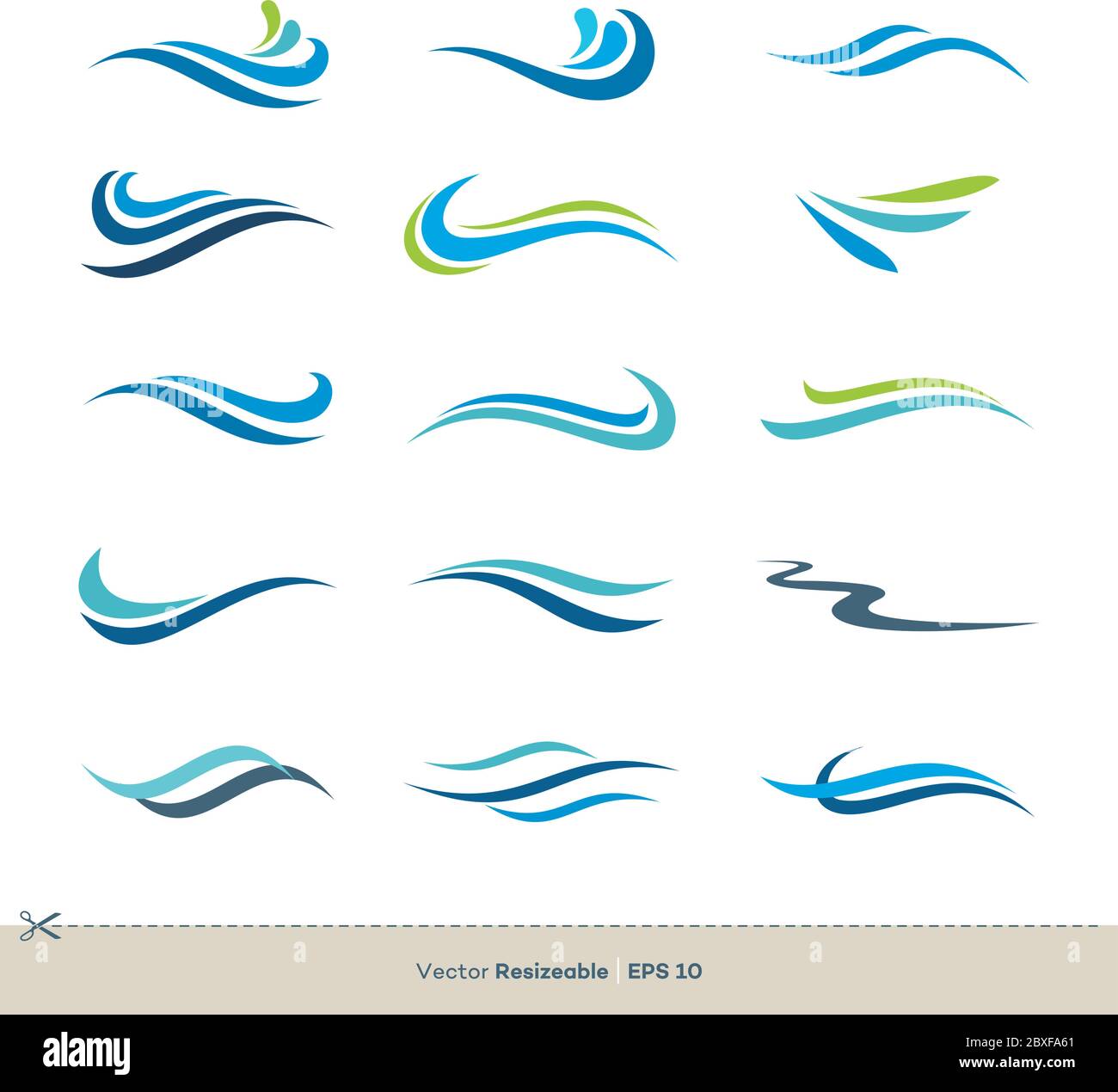 Professional waves logo hi-res stock photography and images - Alamy