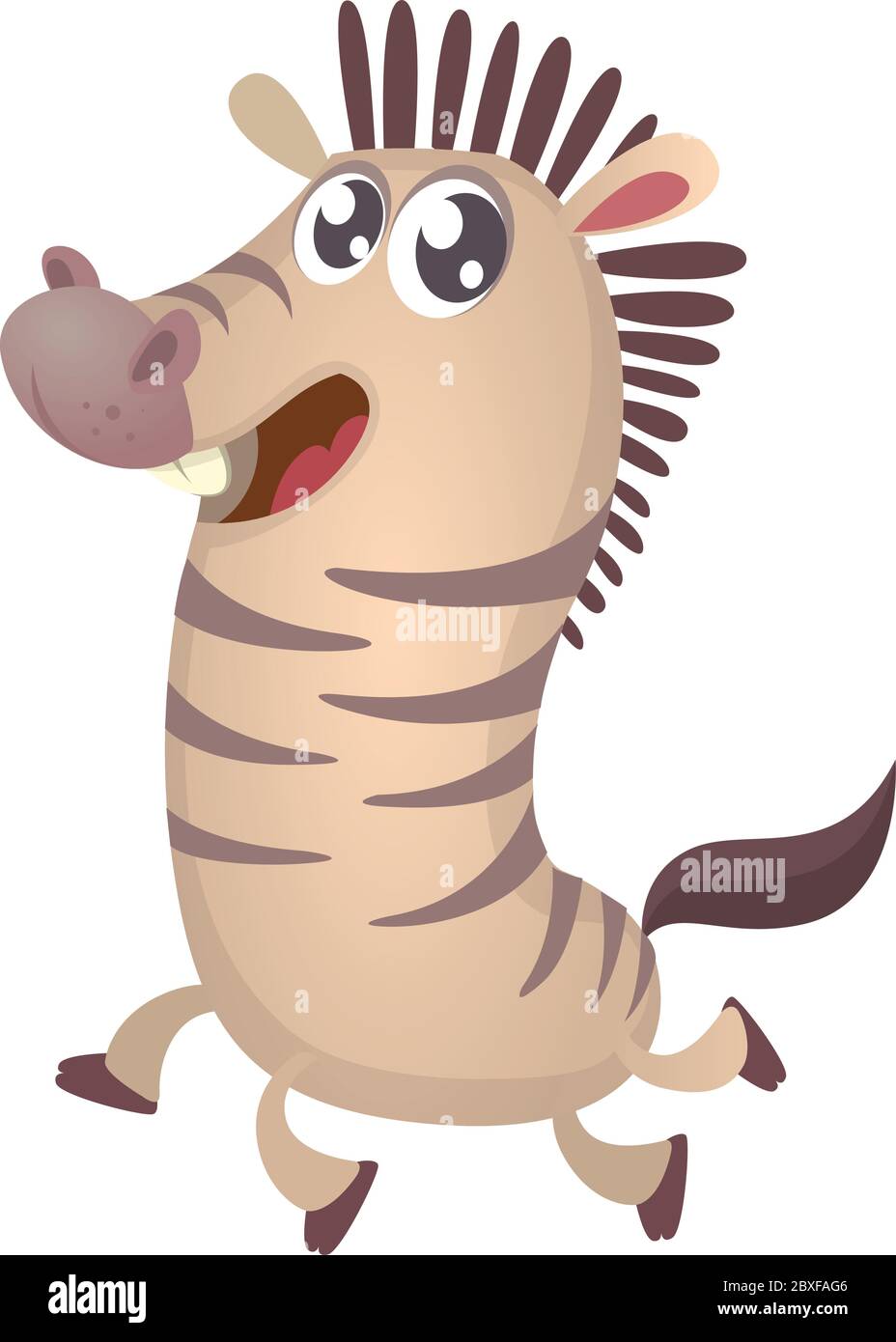 Cute cartoon zebra character icon Stock Vector Image & Art - Alamy