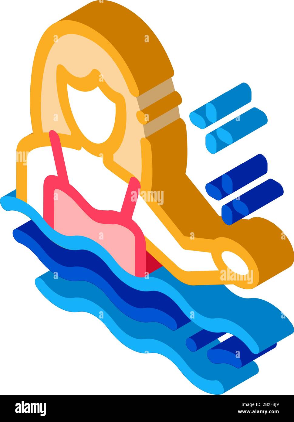 woman swimmer icon vector outline illustration Stock Vector Image & Art ...