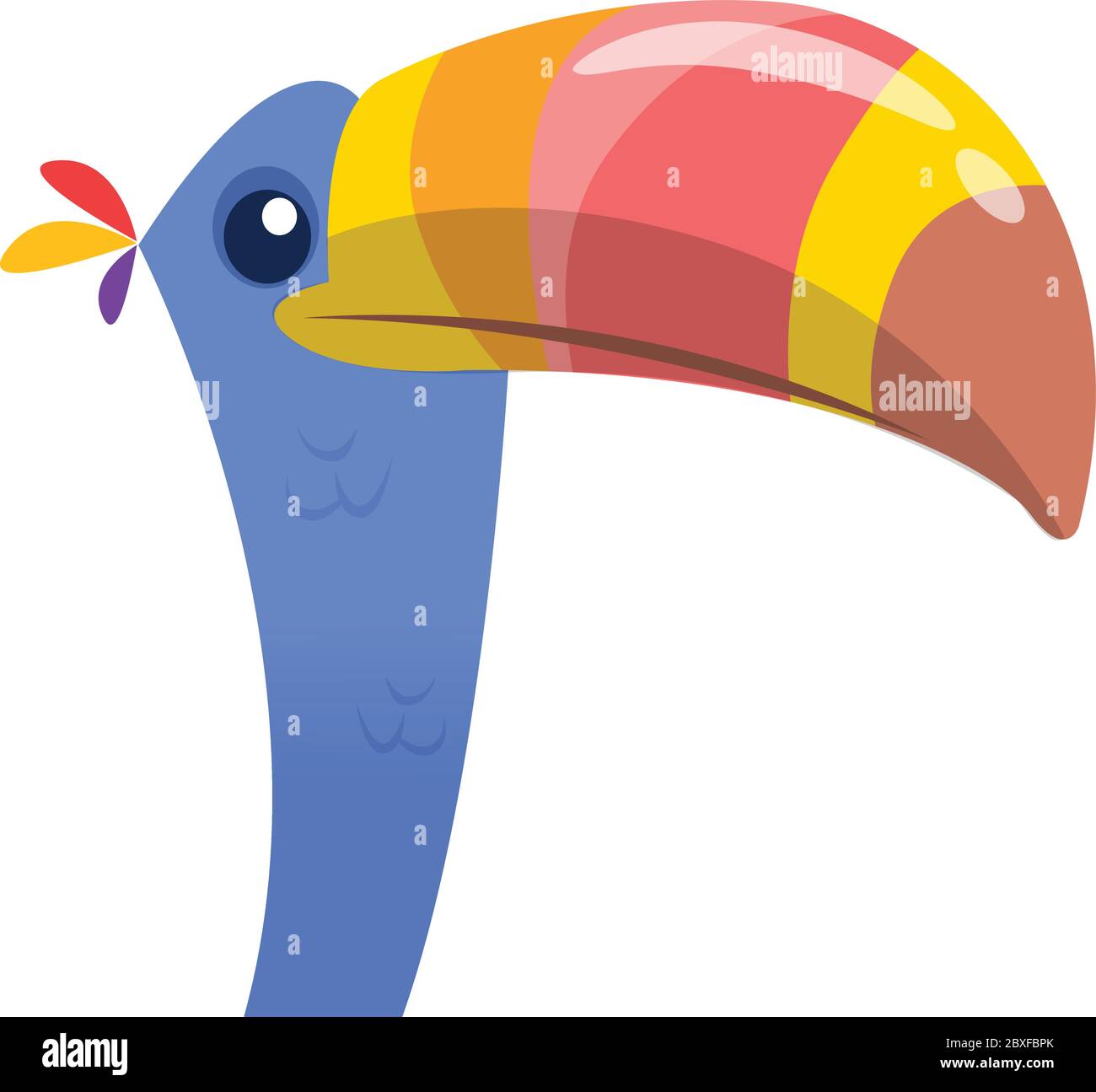 Funny toucan cartoon. Vector bird illustration Stock Vector Image & Art ...