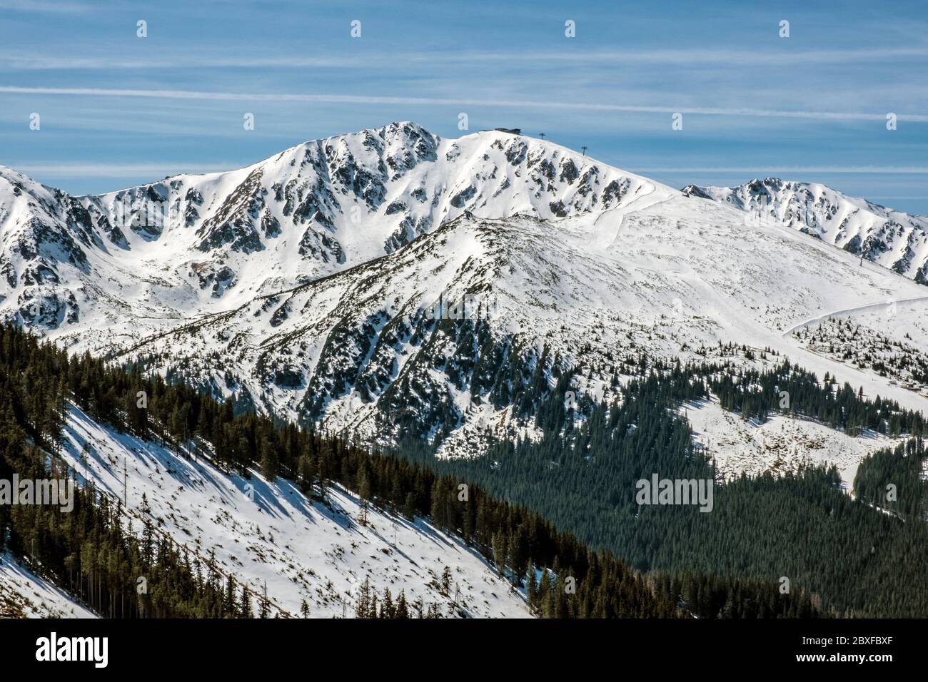 Chopok peak in National park Low Tatras mountains, Slovak republic ...