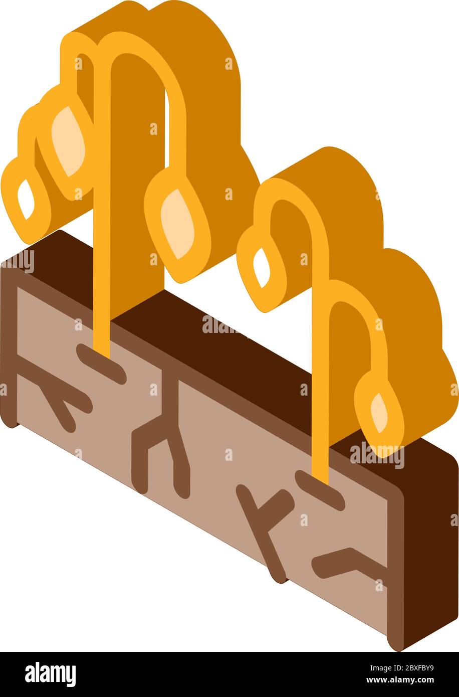 dry soil for plants isometric icon vector illustration Stock Vector ...