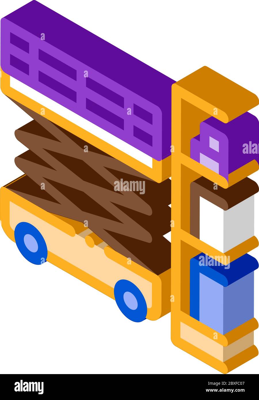 weight lifting machine isometric icon vector illustration Stock Vector ...