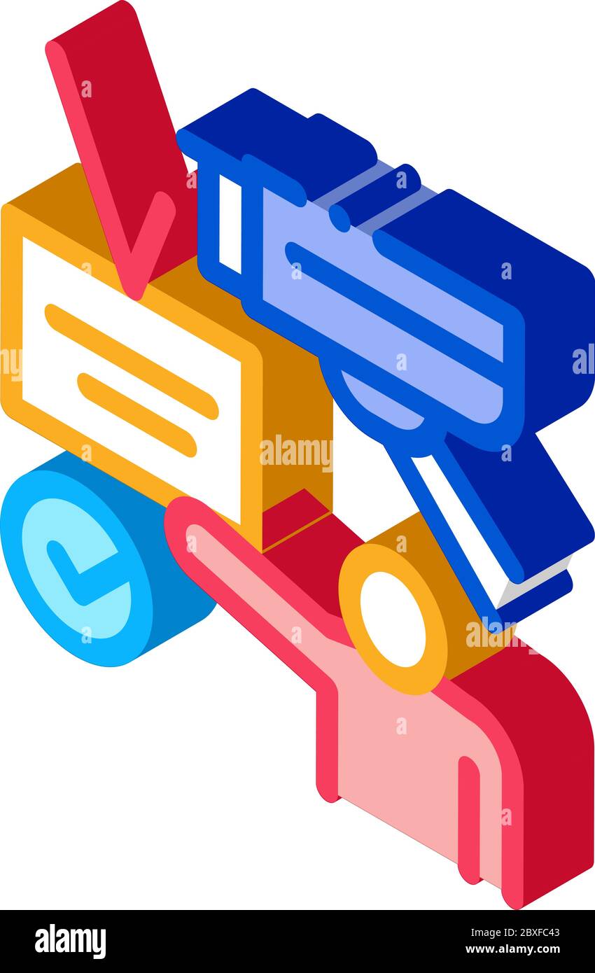 approval of film isometric icon vector illustration Stock Vector Image ...
