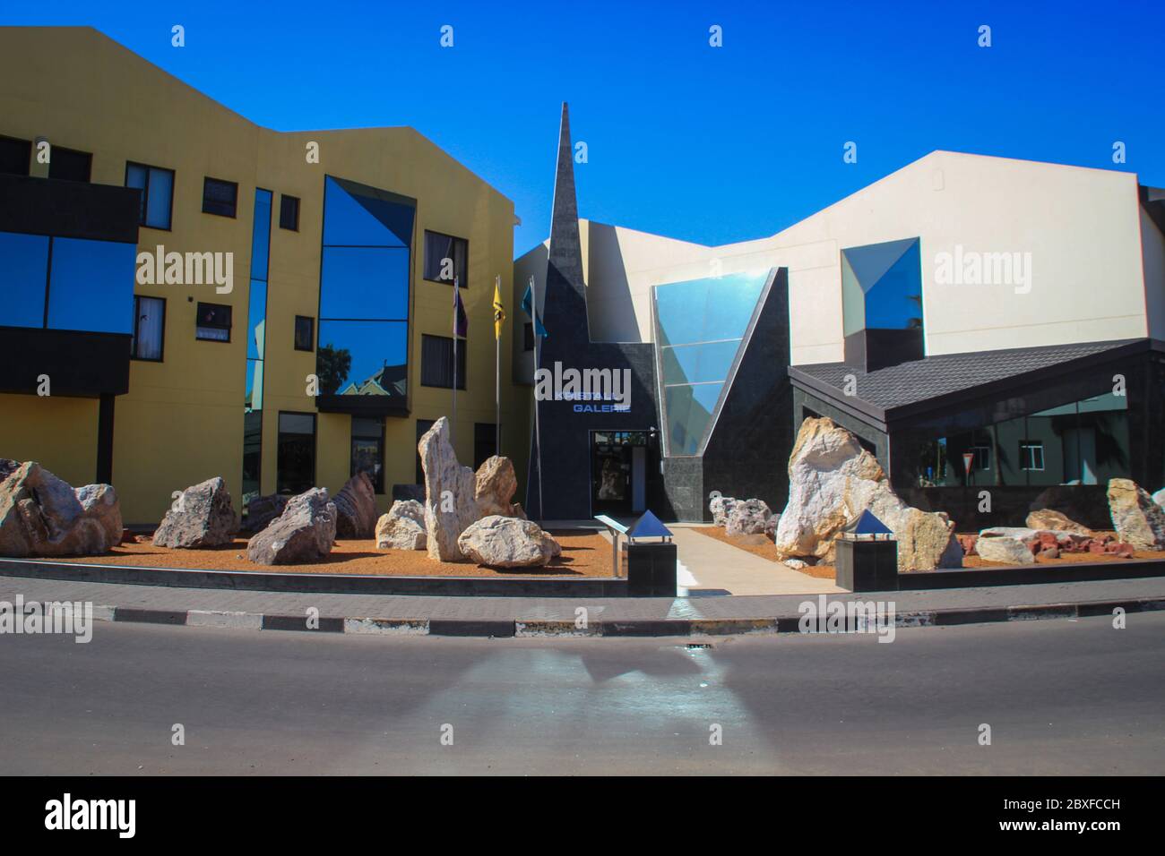 Swakopmund, Namibia - April 18, 2015: Crystal Gallery Building Stock ...