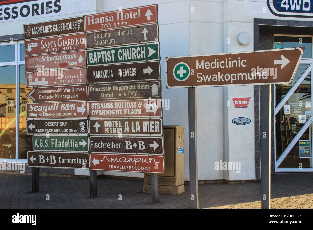 Swakopmund sign hi-res stock photography and images - Alamy