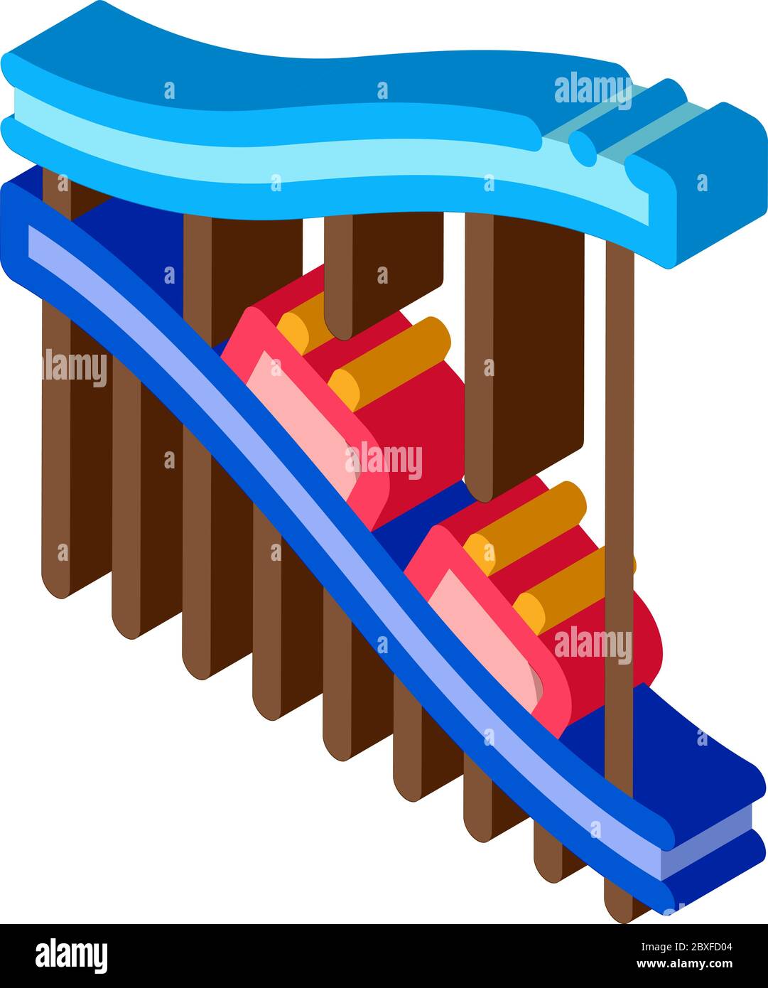 Roller Coaster Ride Stock Vector Images - Alamy