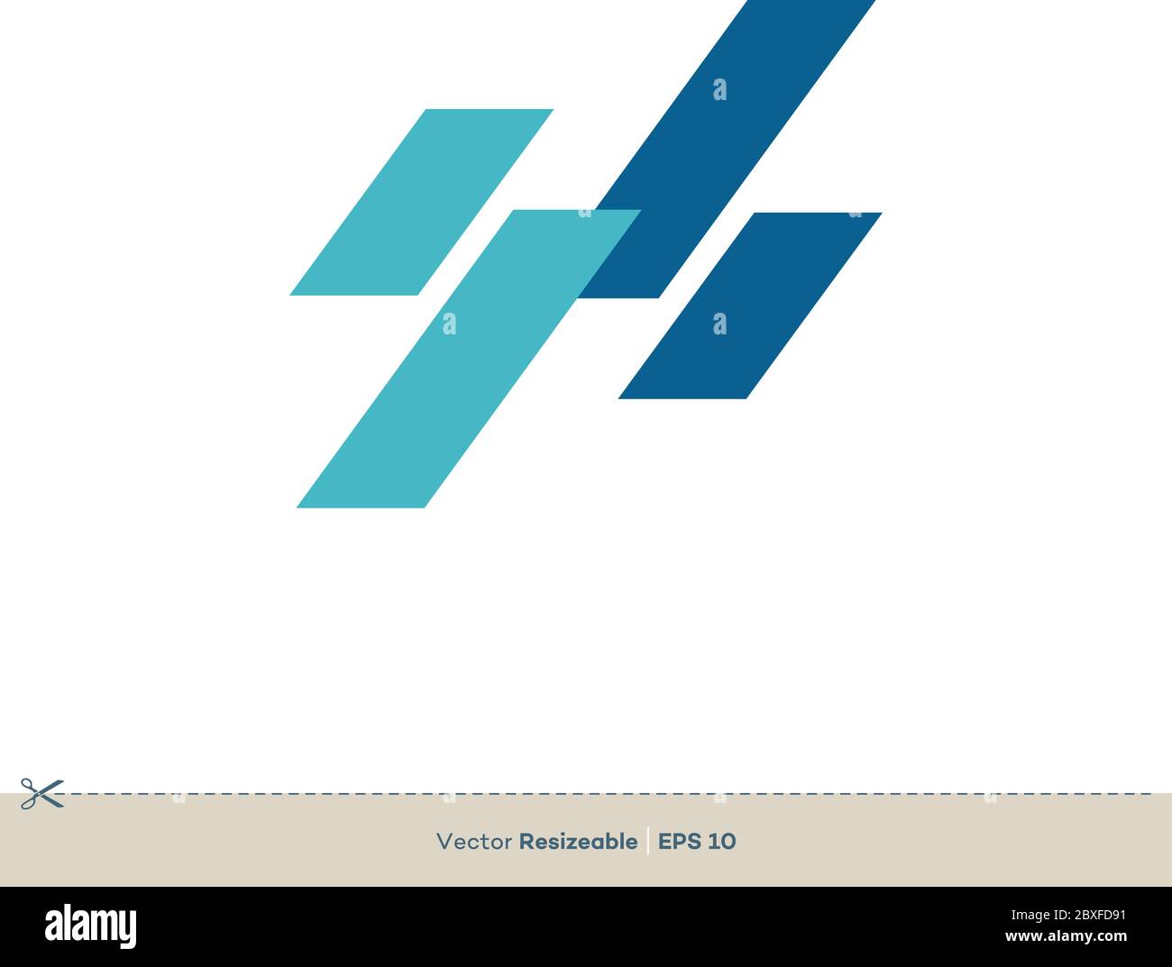 Abstract Bars Chart for Finance Vector Logo Template Illustration ...