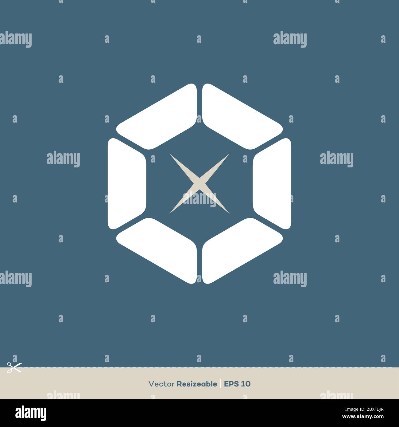 Hexagonal Logo Vector Template Illustration Design. Vector EPS 10 Stock ...