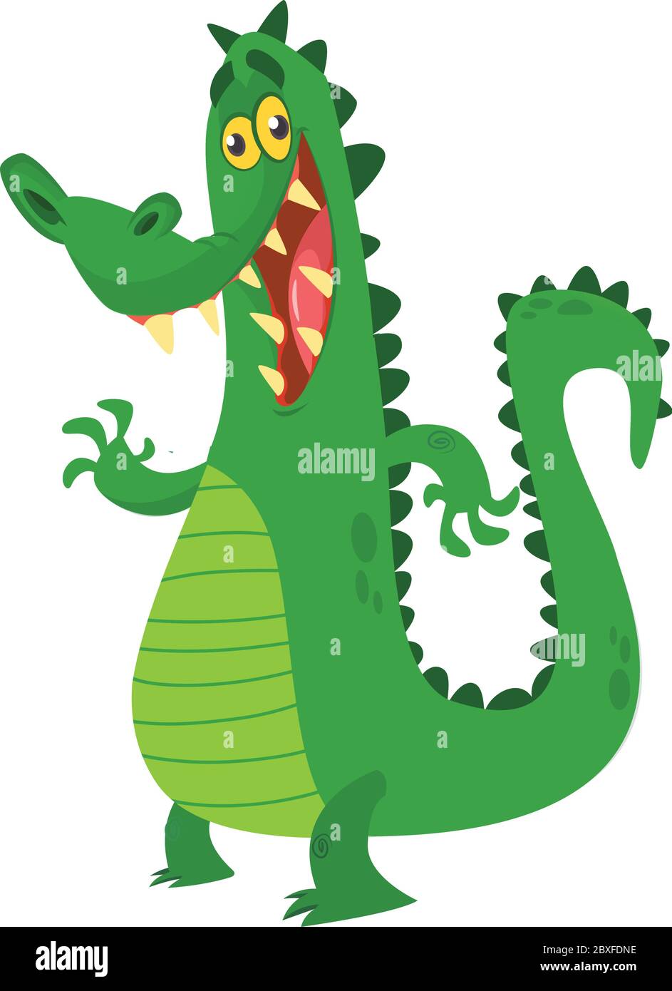 Fat crocodile cartoon Cut Out Stock Images & Pictures - Alamy