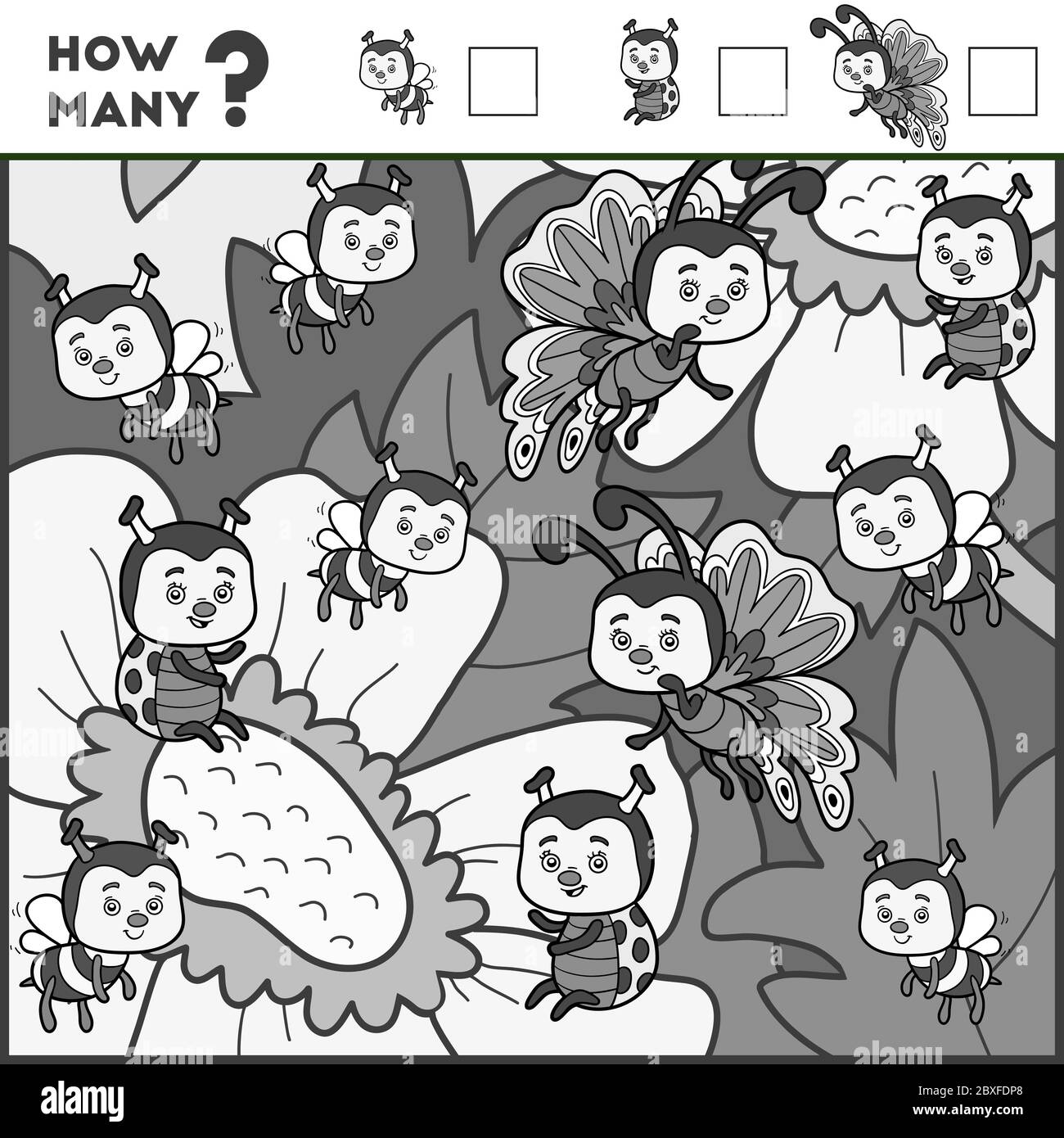 Counting Game for Preschool Children. Educational a mathematical game ...