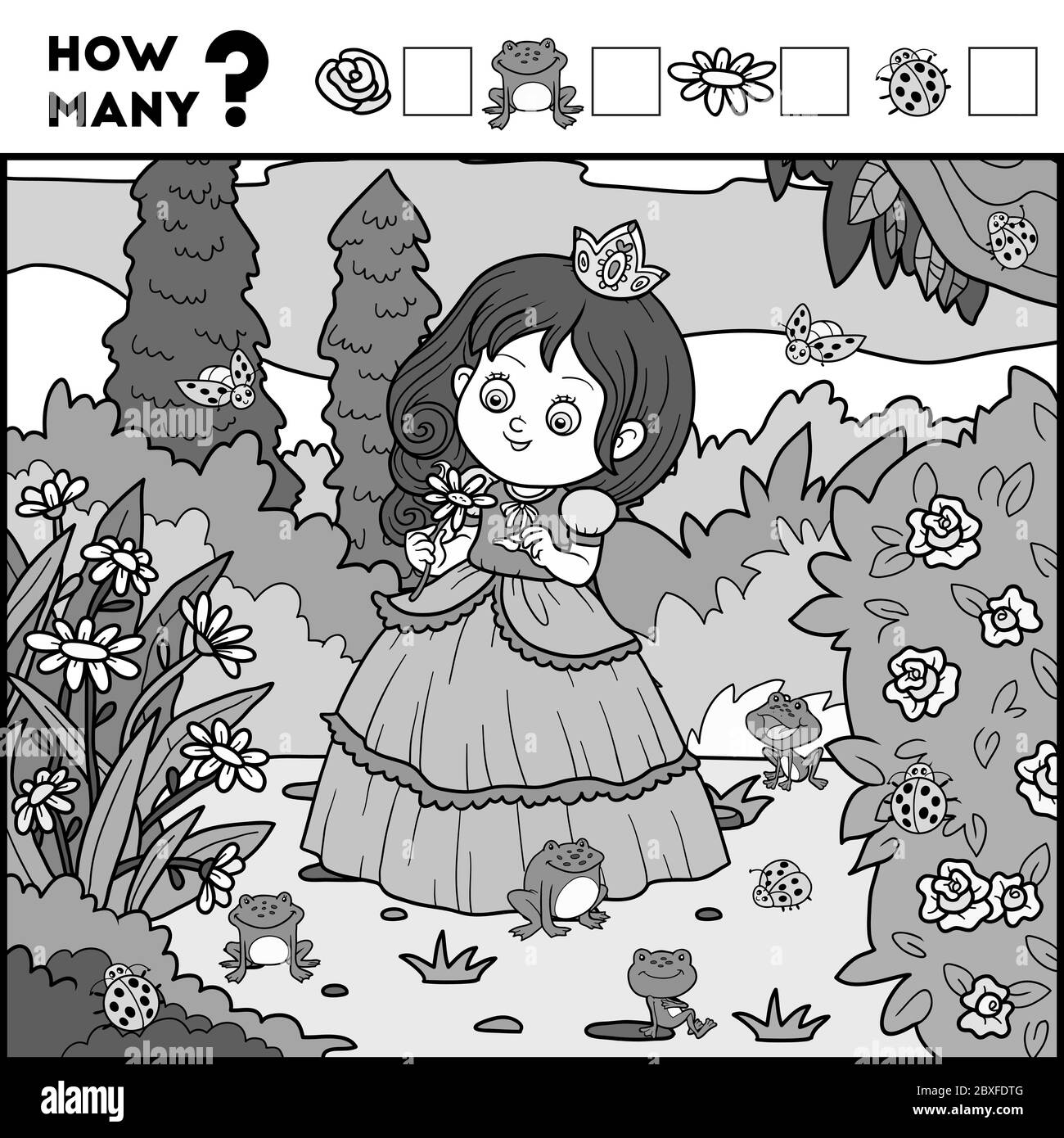 Counting Game for Preschool Children. Educational a mathematical game ...