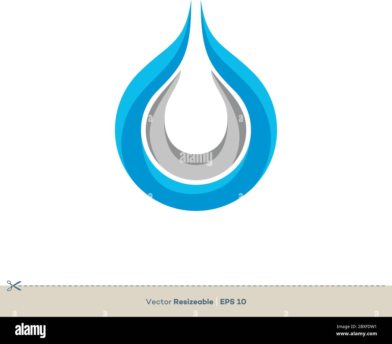 Raindrop logo template hi-res stock photography and images - Alamy