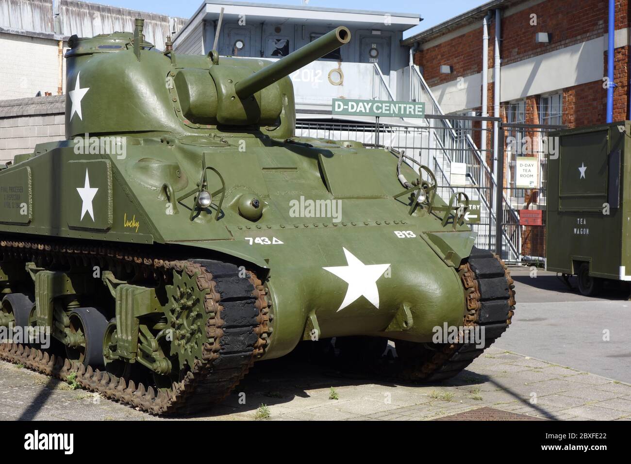 american sherman tank on display at , Castletown D-Day Centre ...
