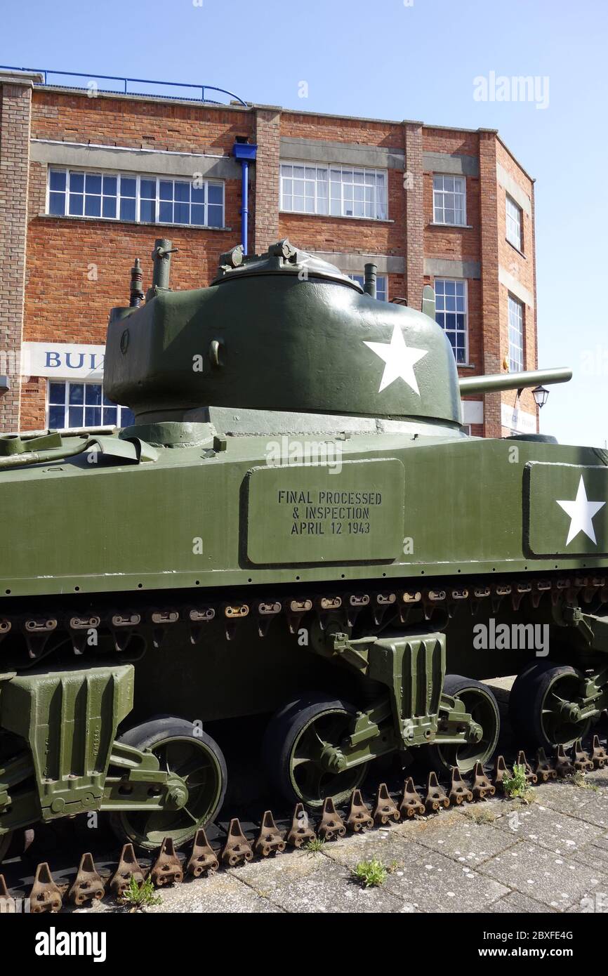 american sherman tank on display at , Castletown D-Day Centre ...